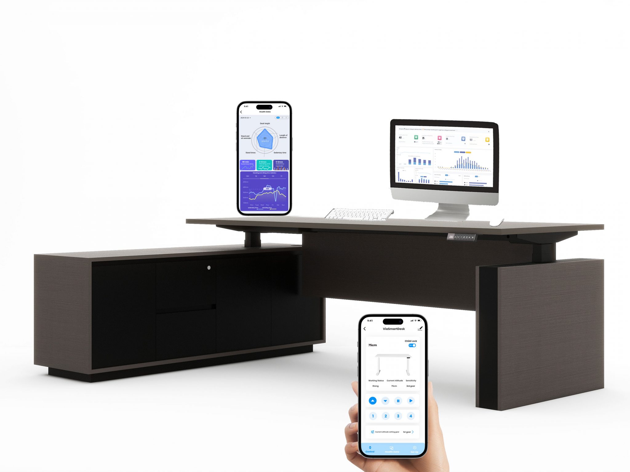 smart-desk - Via Furniture-Best Office Chair Manufacturers in China